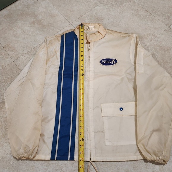 Ford Racing | Jackets & Coats | Vtg 6s Ford Model A Racing Jacket Talon ...